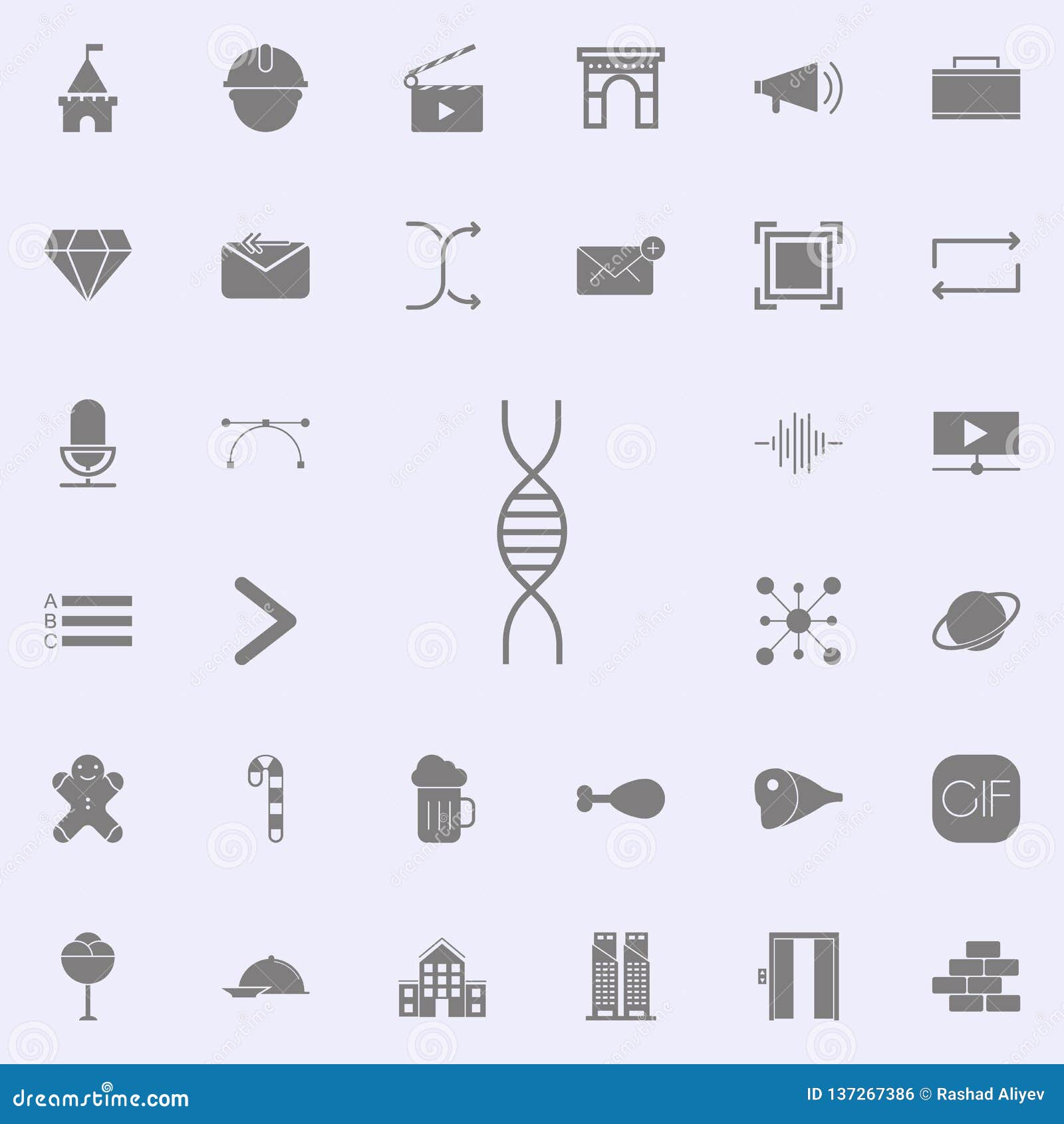 Gene Icon. Elements In Multi Colored Icons For Mobile Concept And Web ...