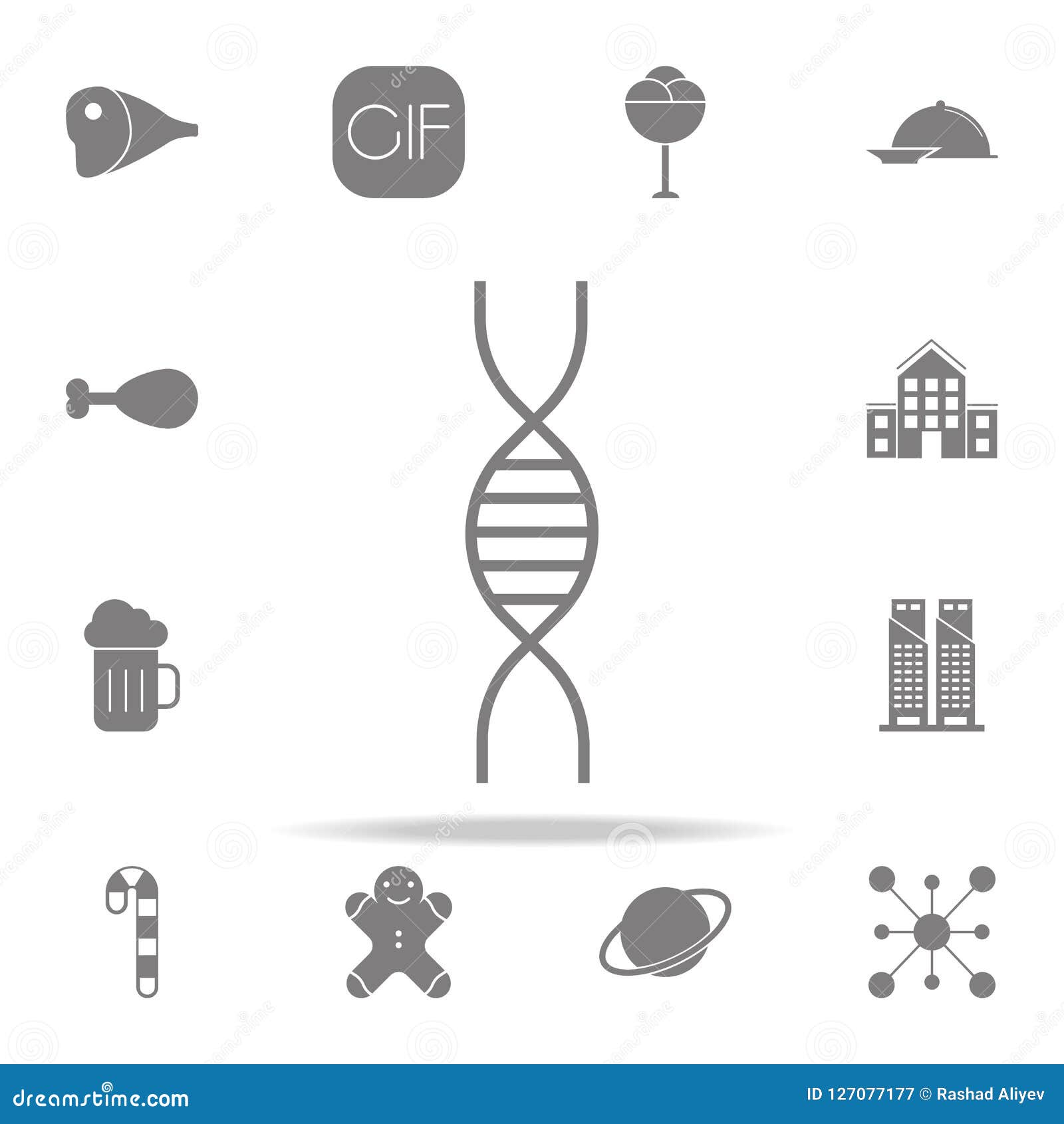 Gene Icon. Elements In Multi Colored Icons For Mobile Concept And Web ...