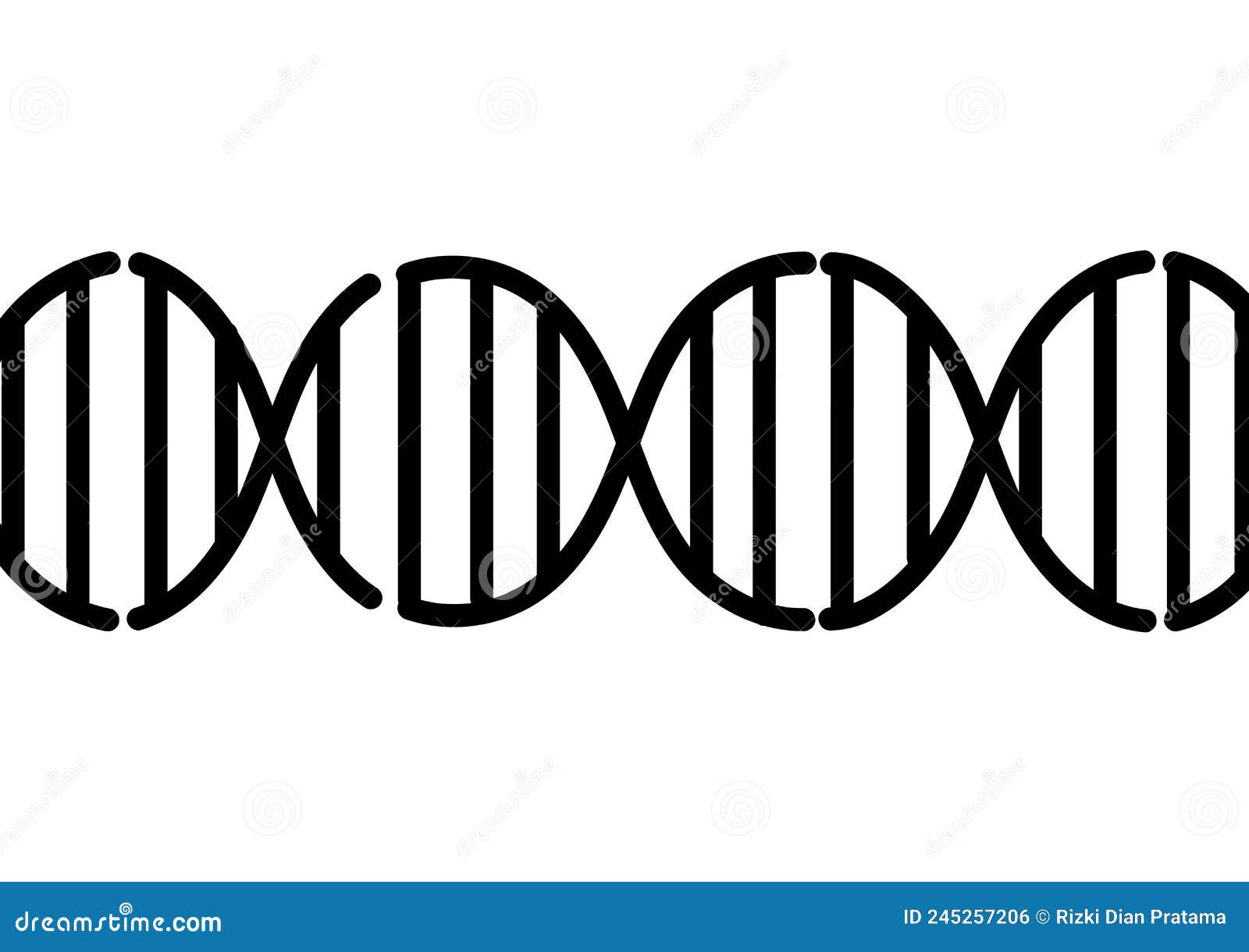Gene Illustration in Dotted Line Style Stock Vector - Illustration of ...