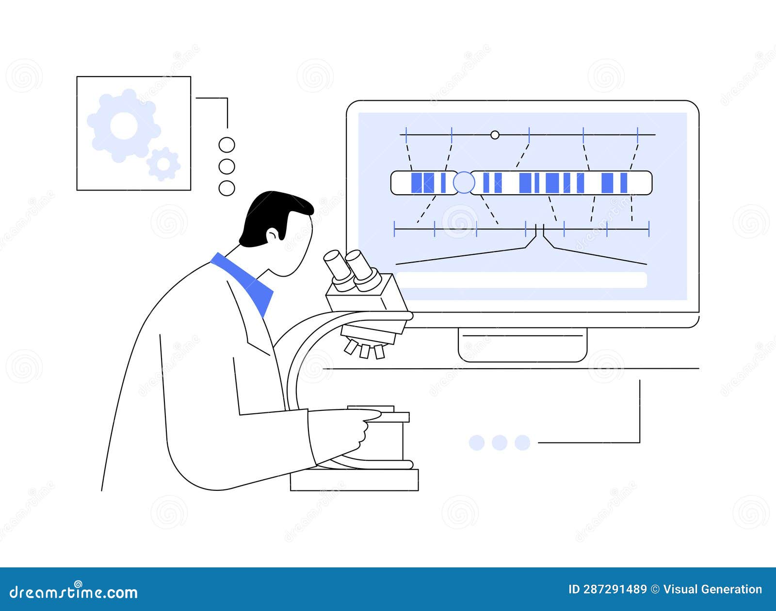 Gene Mapping Abstract Concept Vector Illustration. Stock Vector ...