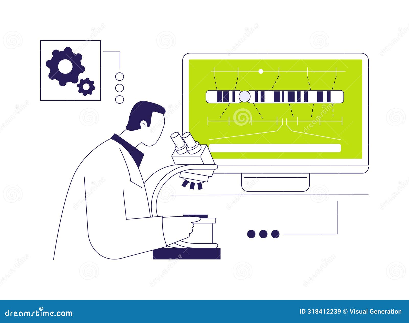 Gene Mapping Abstract Concept Vector Illustration. Stock Vector ...