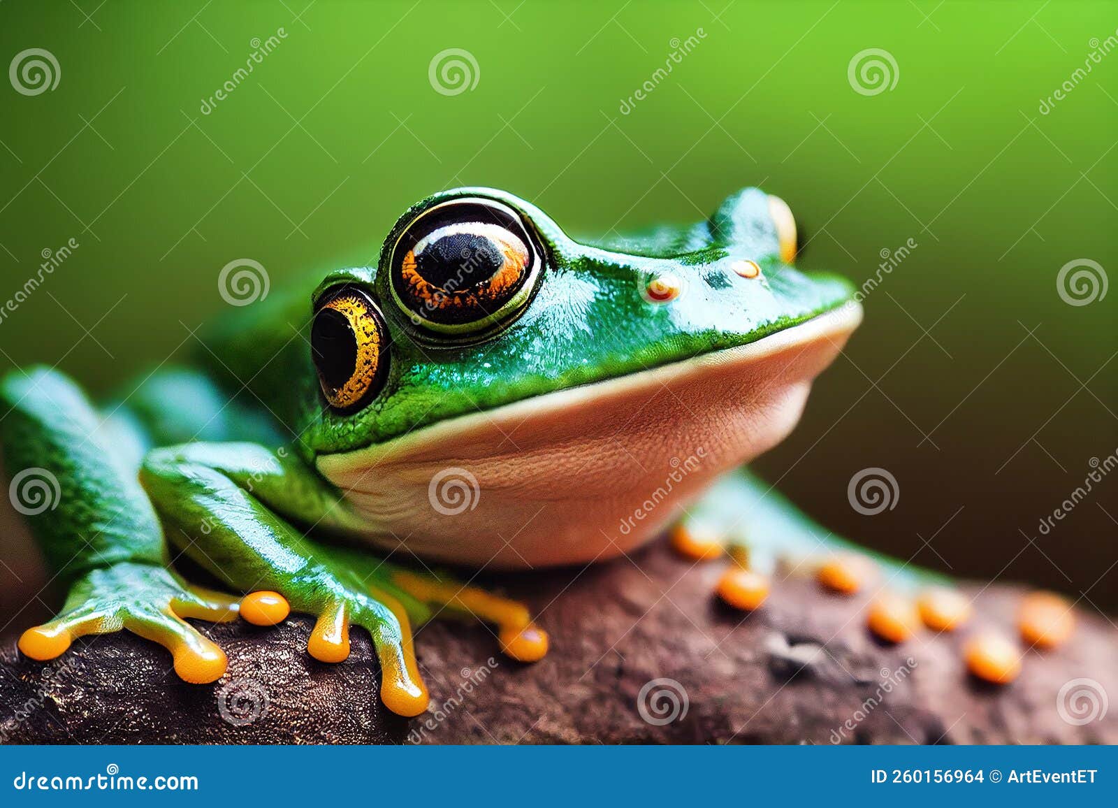 Gene Mutation Due To Environmental Pollution - Green Tree Frog with ...