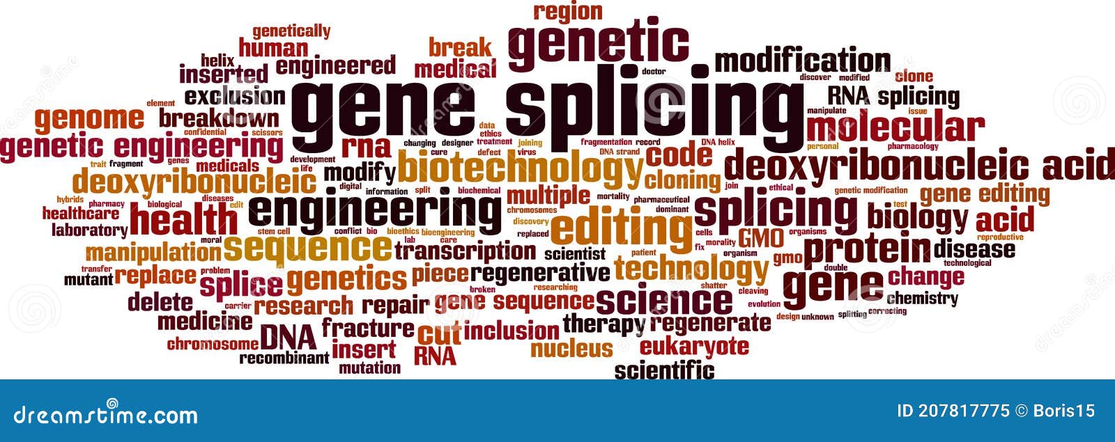 Gene splicing word cloud stock vector. Illustration of editing - 207817775