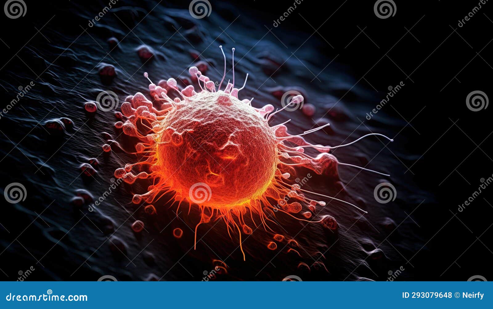 Gene Therapy Targeting Cancer Cells Modern Lab Stock Illustration ...