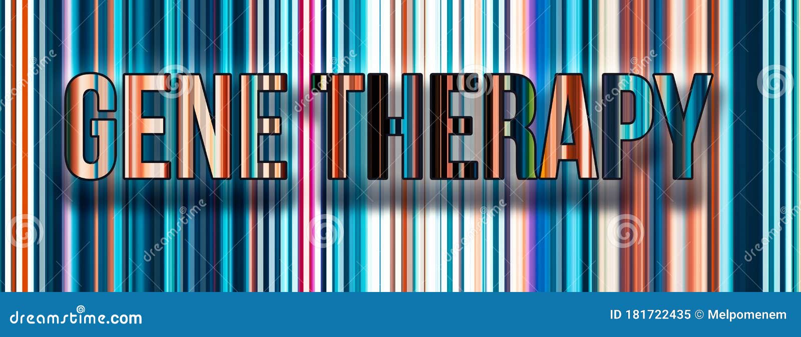 Gene Therapy Theme with Abstract Network Lines Stock Illustration ...