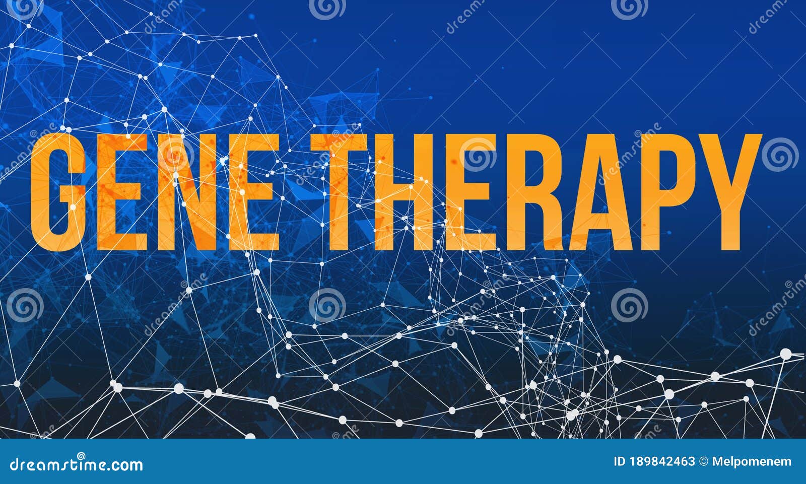 Gene Therapy Theme with Abstract Network Lines Stock Image - Image of ...
