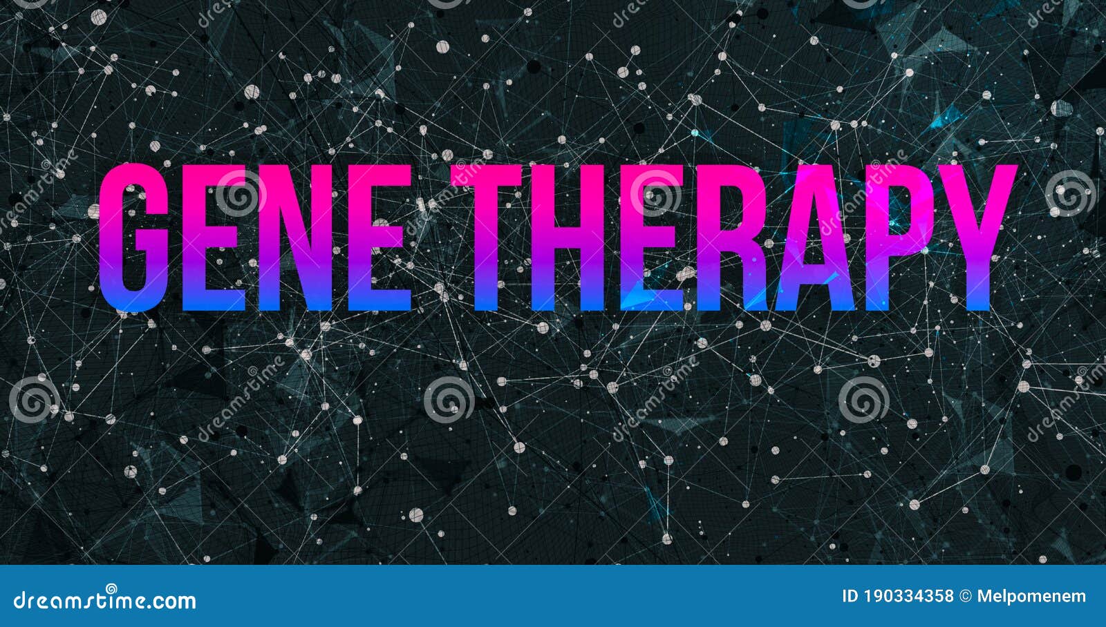 Gene Therapy Theme with Abstract Network Patterns Stock Photo - Image ...