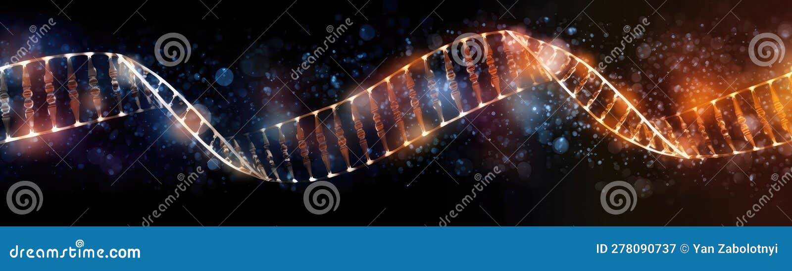 Gene with White Style Background Panoramic Banner. Generative AI Stock ...