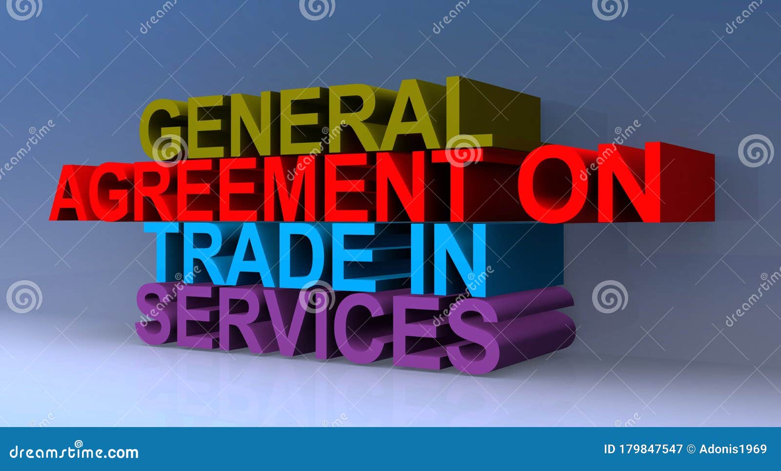 General Agreement on Trade in Services Stock Illustration ...
