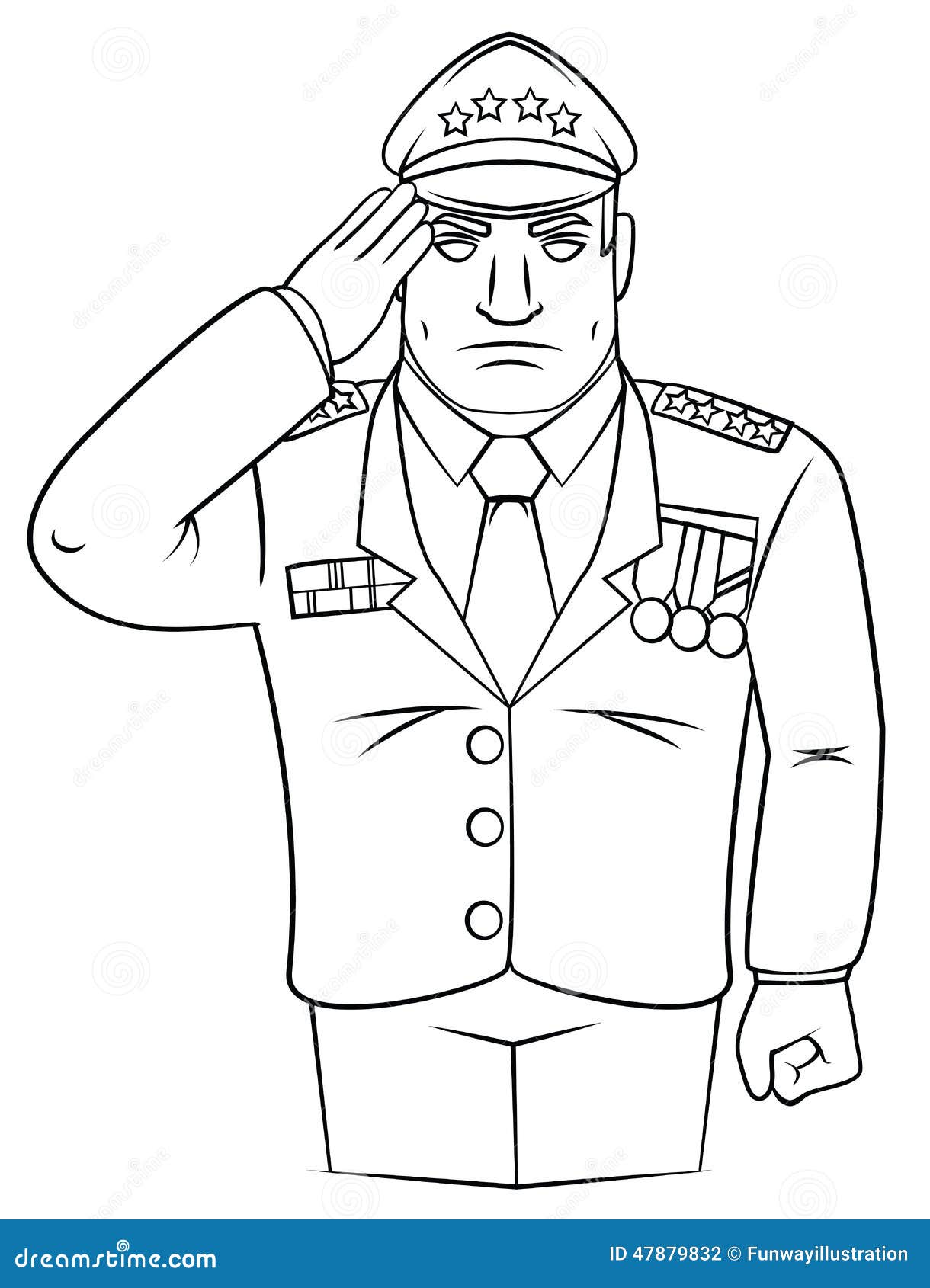 General Army ilustración del vector. Ilustración de aislado - 47879832