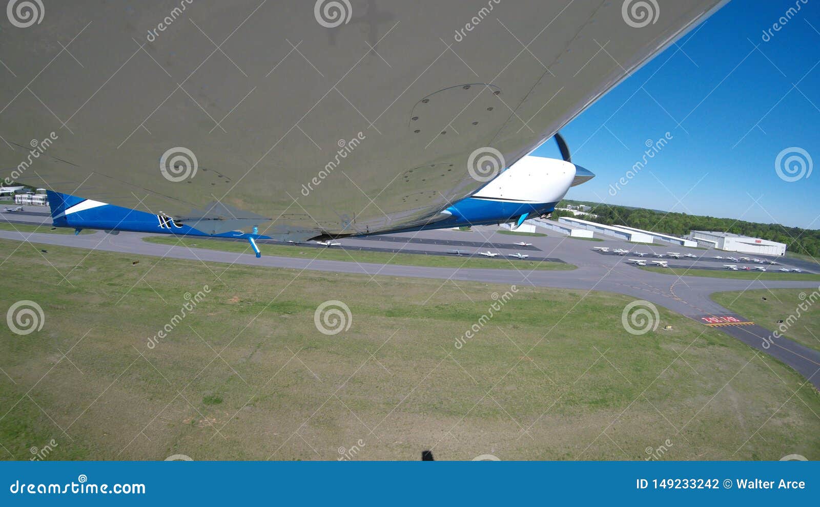 General Aviation Aircraft on a Normal Flight Stock Photo - Image of ...