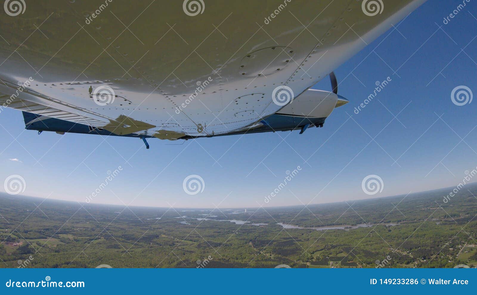 General Aviation Aircraft on a Normal Flight Stock Photo - Image of ...