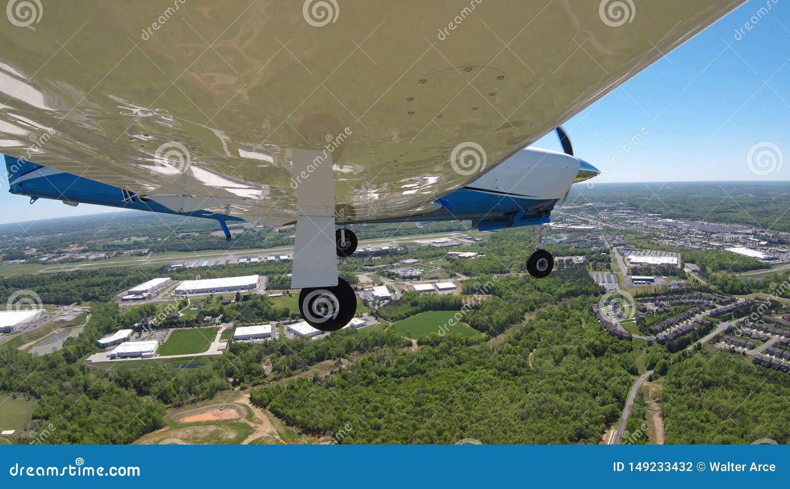 General Aviation Aircraft on a Normal Flight Stock Photo - Image of ...