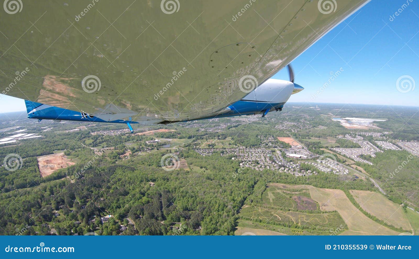 General Aviation Aircraft on a Normal Flight Stock Image - Image of ...
