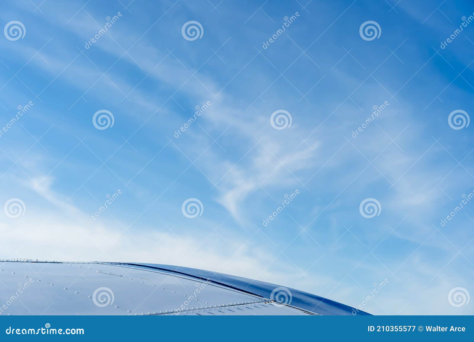 General Aviation Aircraft on a Normal Flight Stock Image - Image of ...