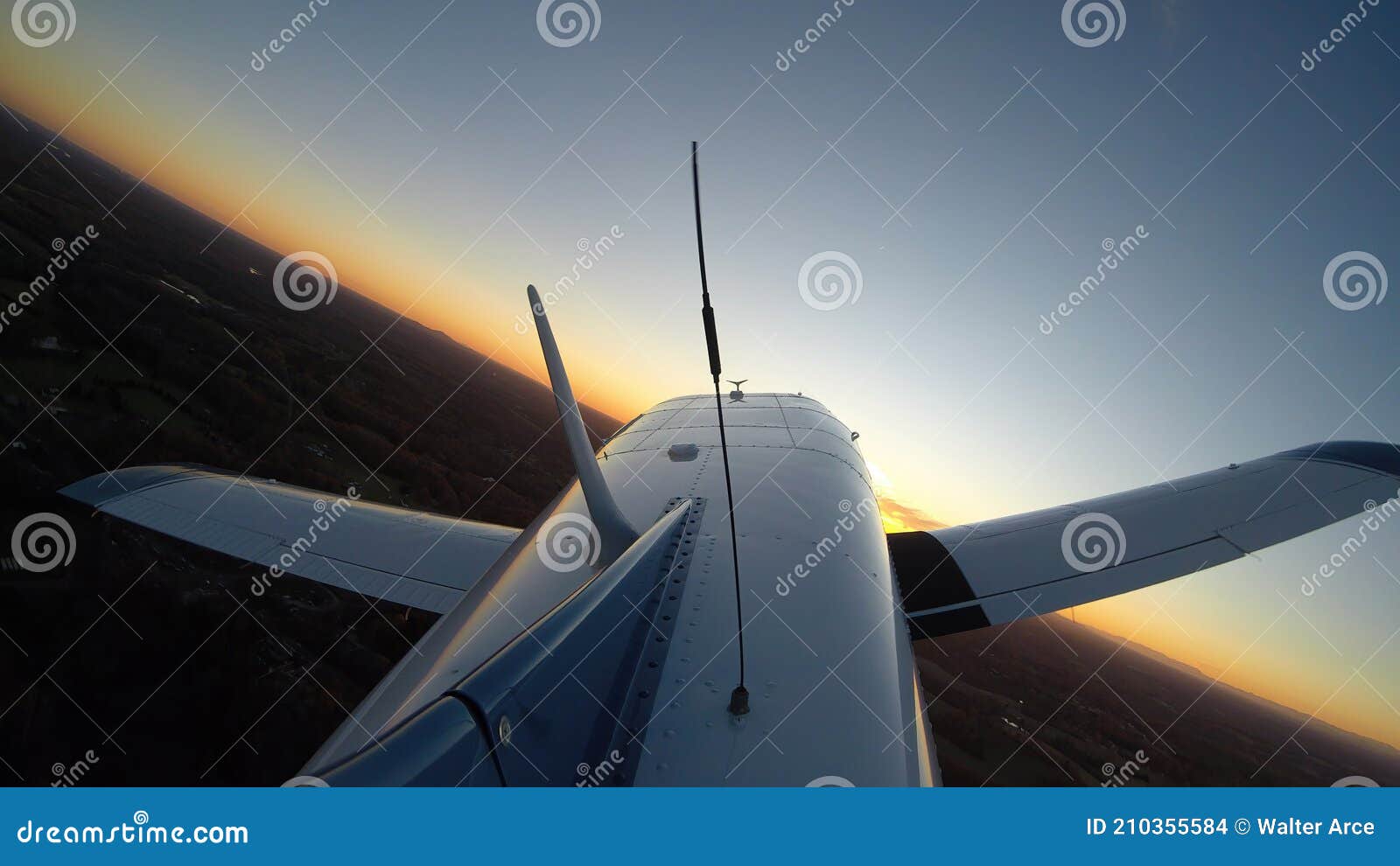 General Aviation Aircraft on a Normal Flight Stock Photo - Image of ...