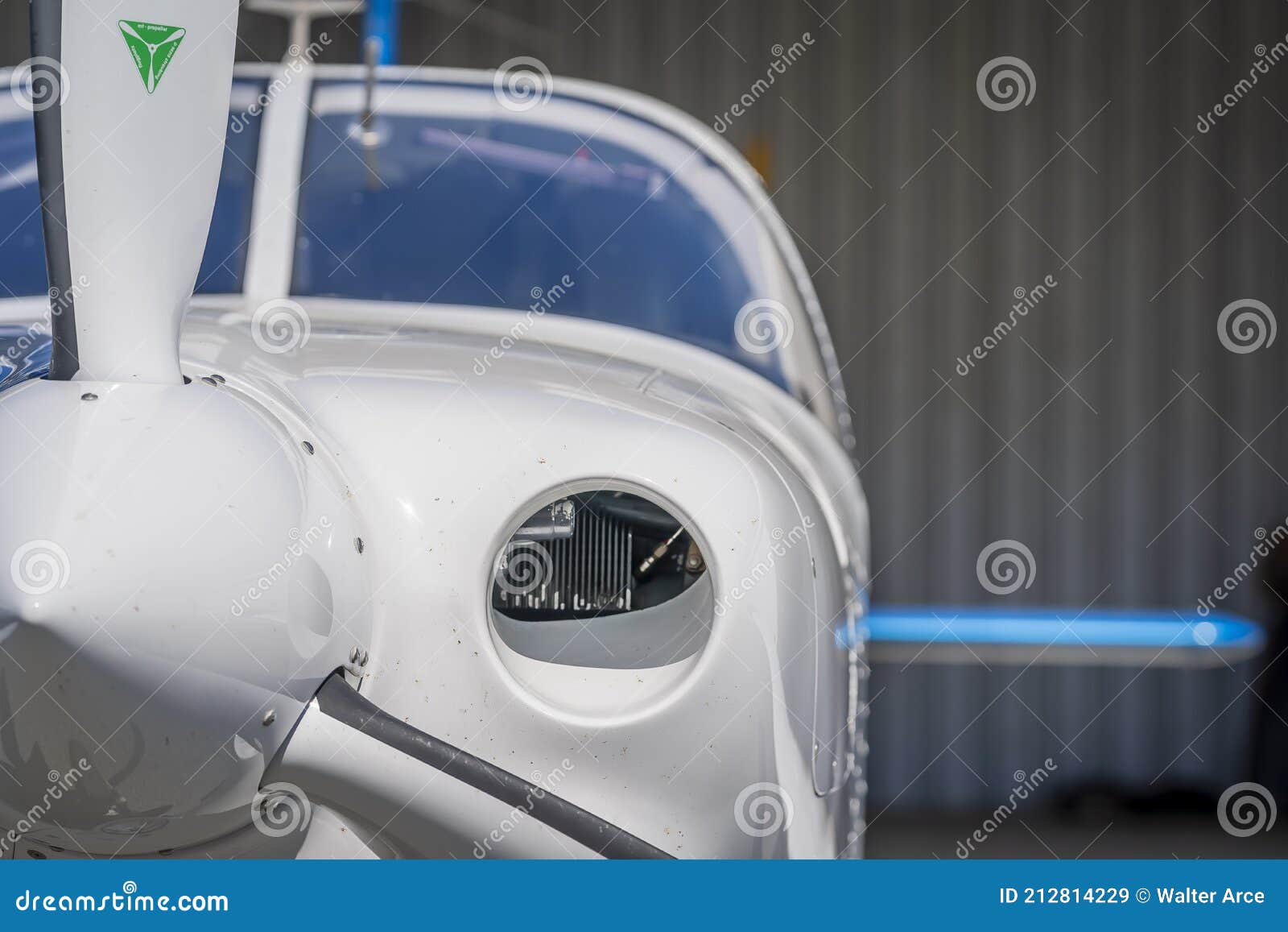 General Aviation Aircraft on the Ground before a Normal Flight Stock ...