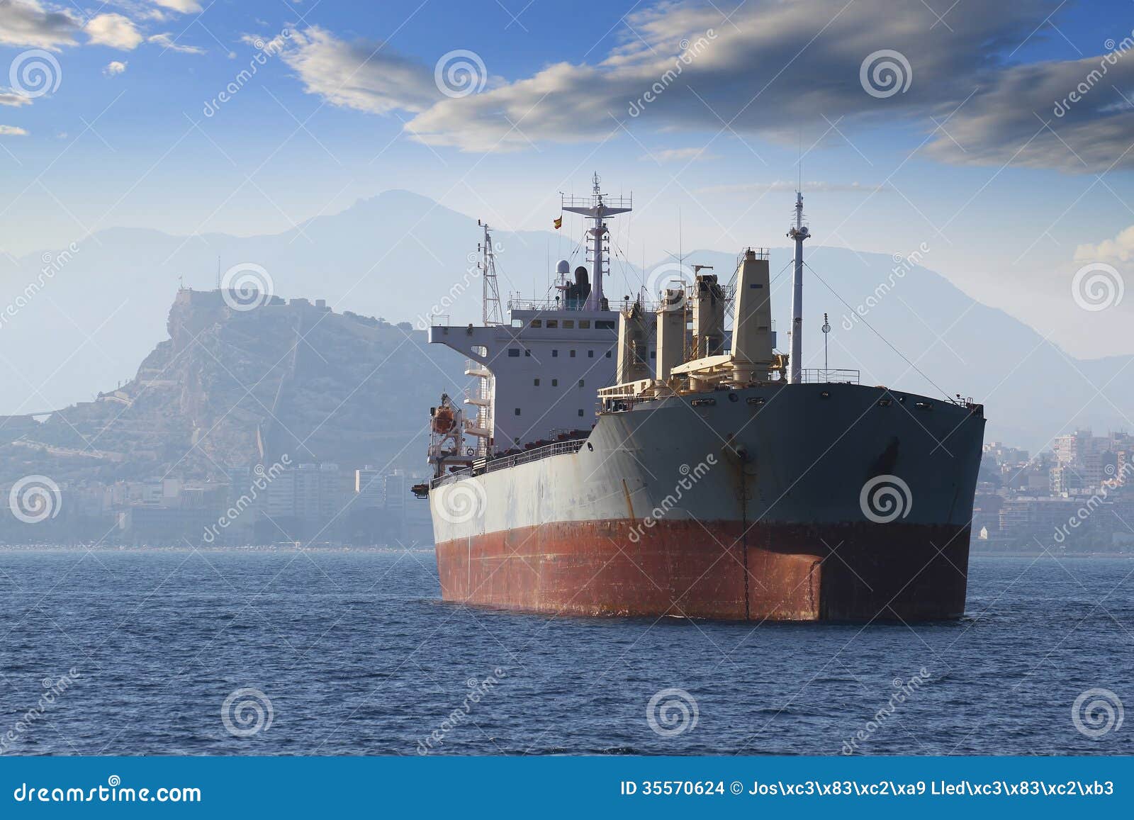 General Cargo Vessel: Forward Zon Stock Photo - Image of petrol ...