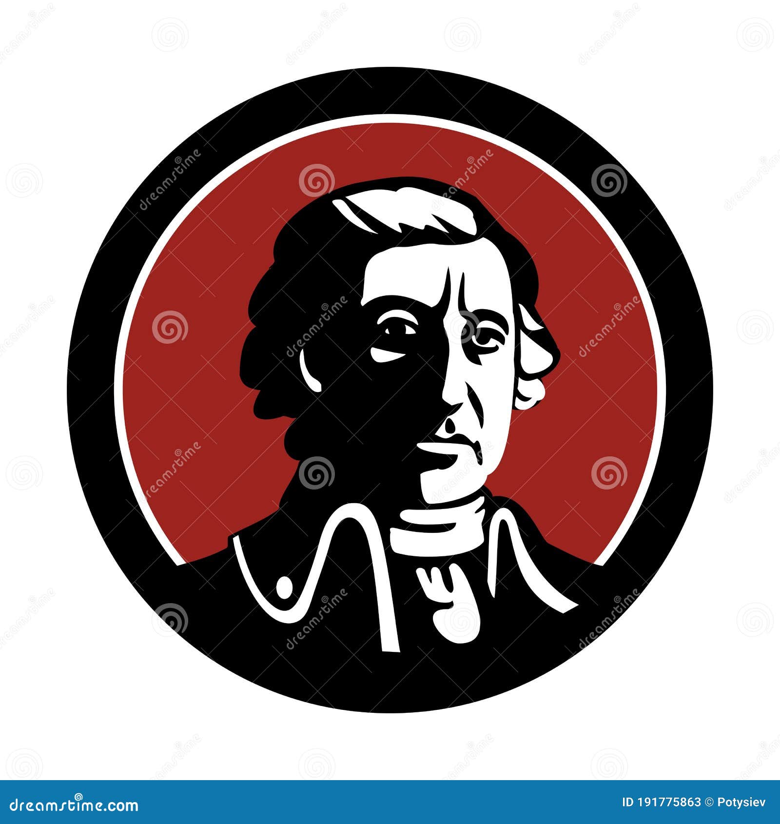 General Commander or Pirate Captain Head. Logo Template Stock Vector ...