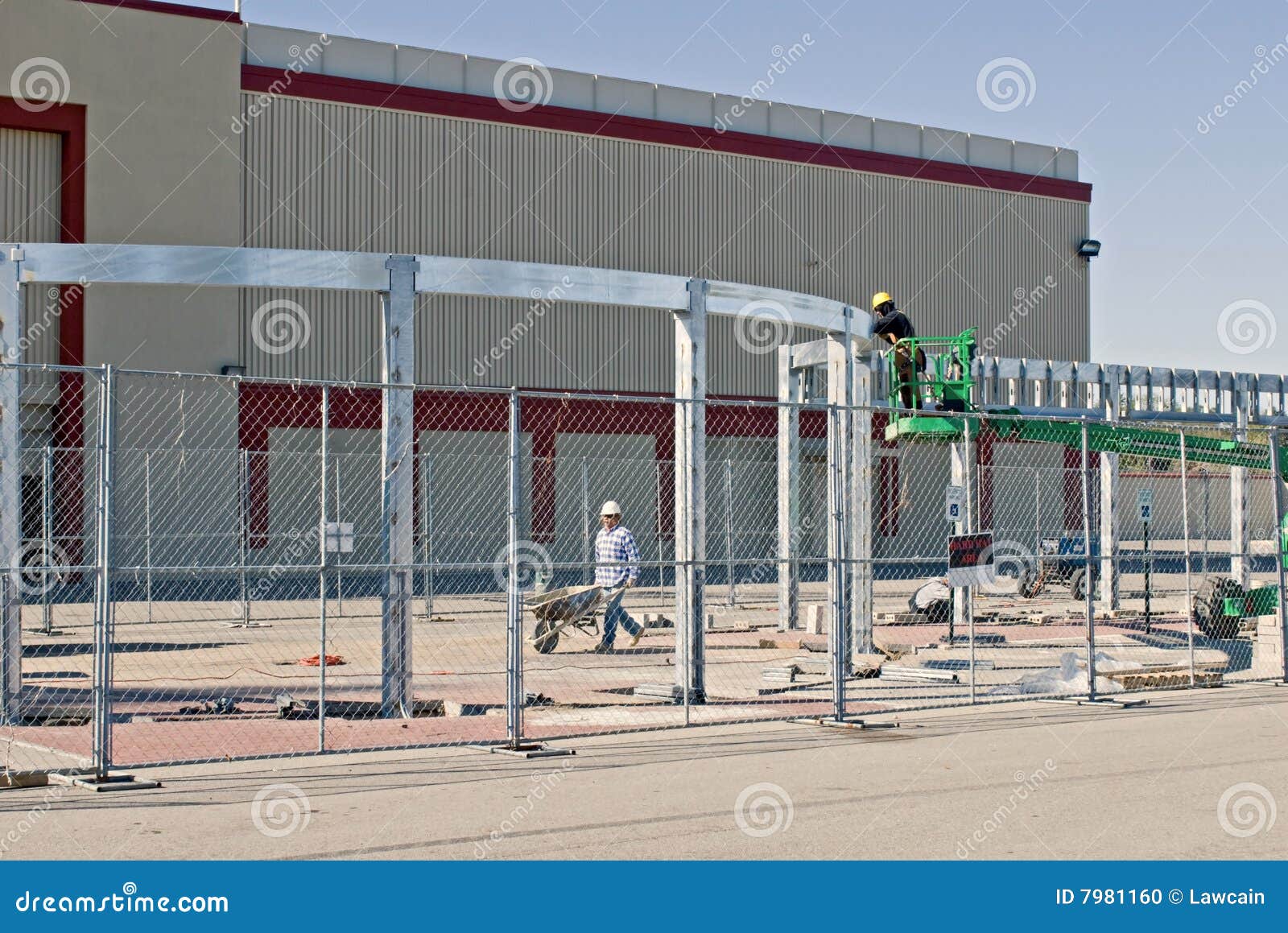 General Construction Site stock photo. Image of hats, barrow - 7981160
