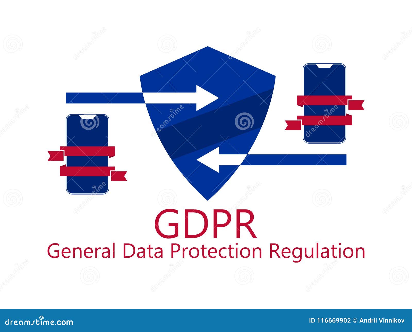 General Data Protection Regulation, Abbreviation: DSGVO Stock Vector ...