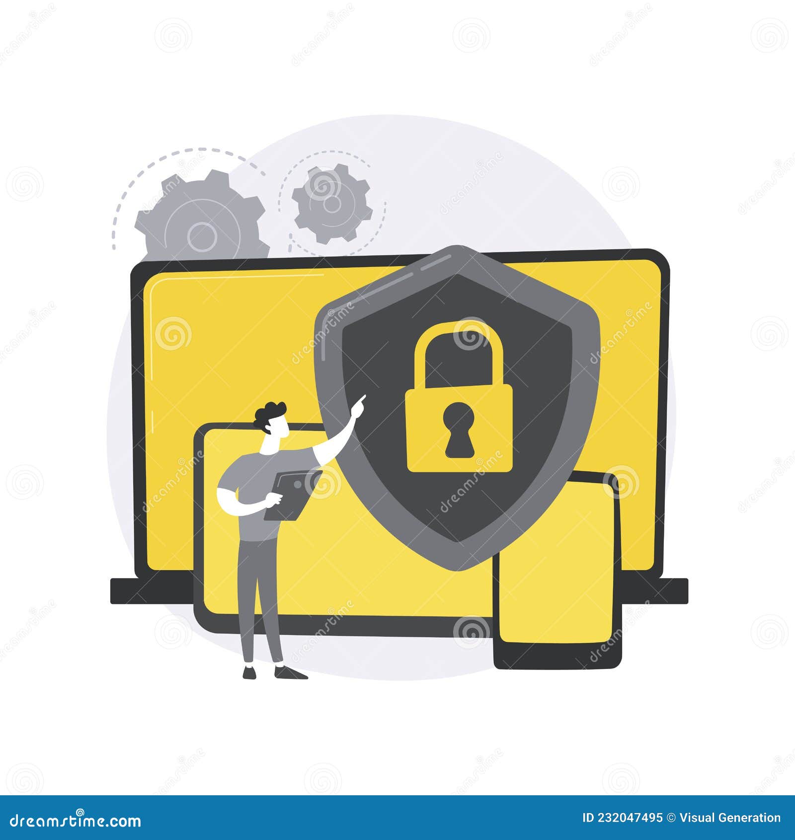 General Data Protection Regulation Abstract Concept Vector Illustration ...