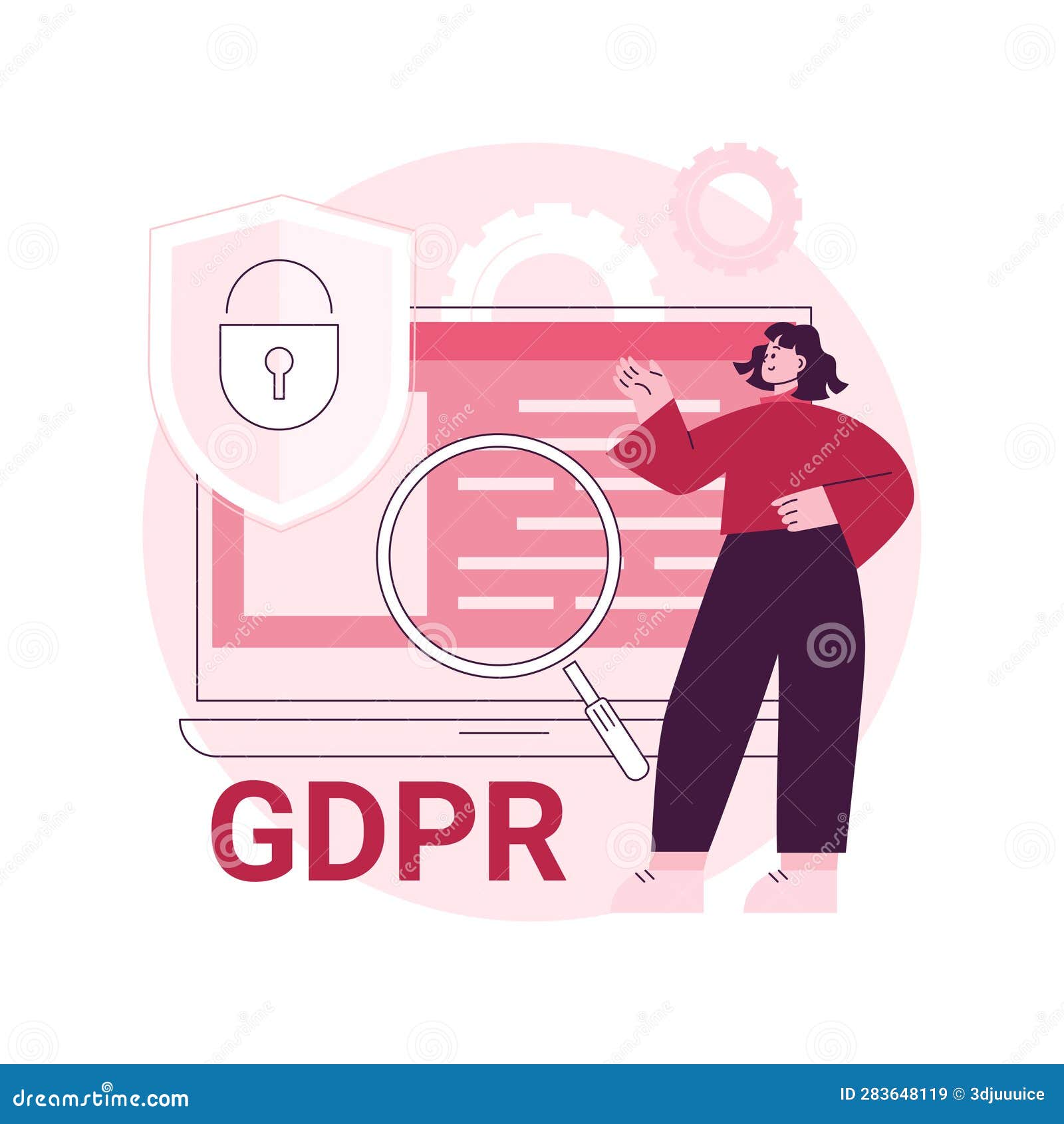 General Data Protection Regulation Abstract Concept Vector Illustration ...