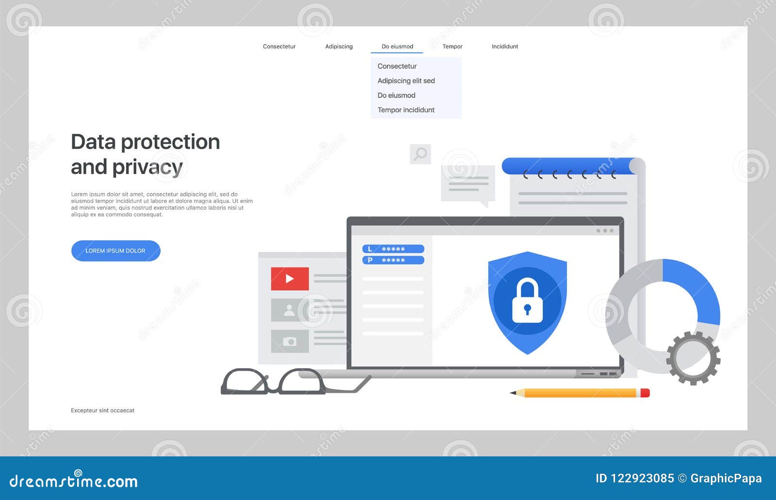 General Data Protection Regulation GDPR. Letters On Puzzle Pieces ...