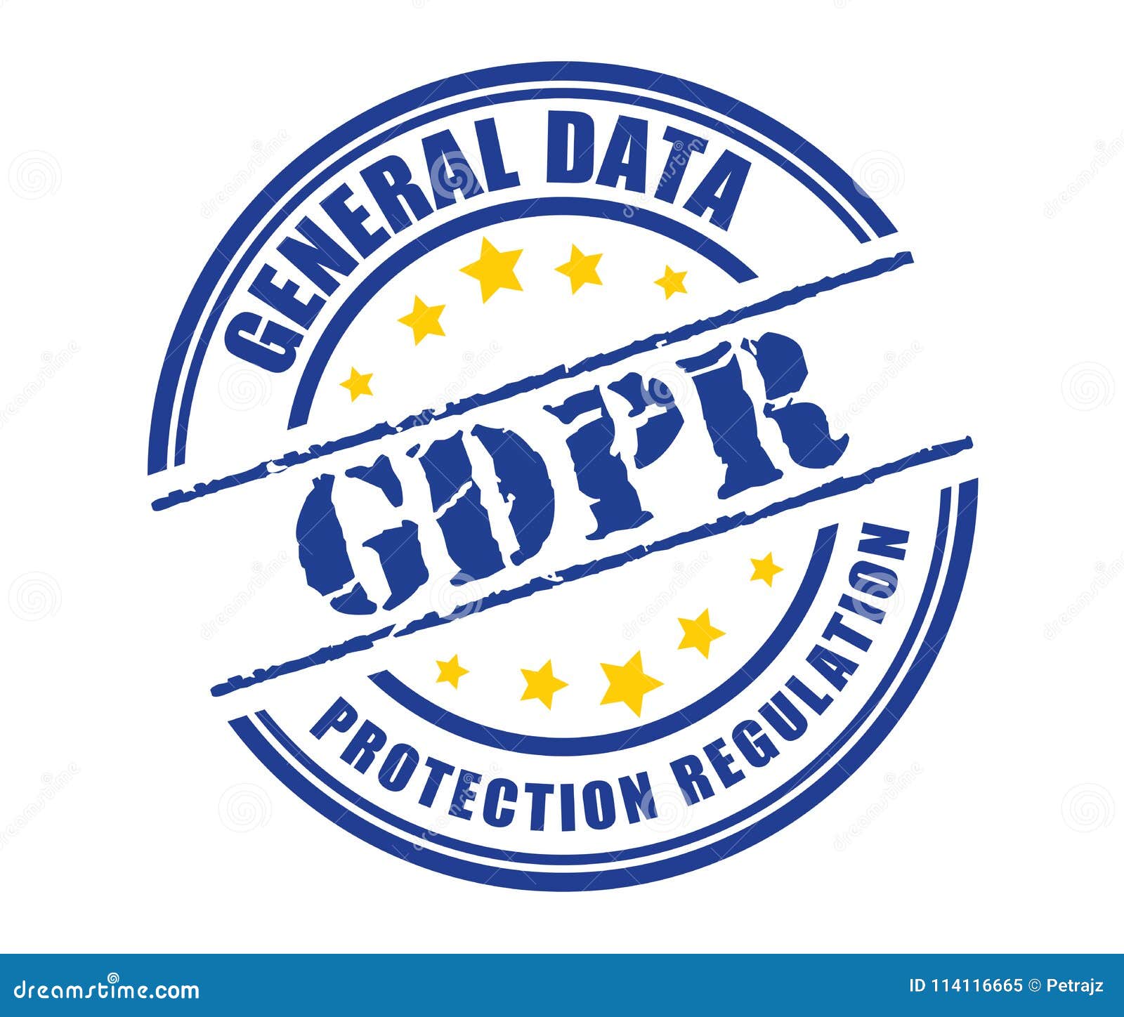 General Data Protection Regulation GDPR Stock Vector - Illustration of ...