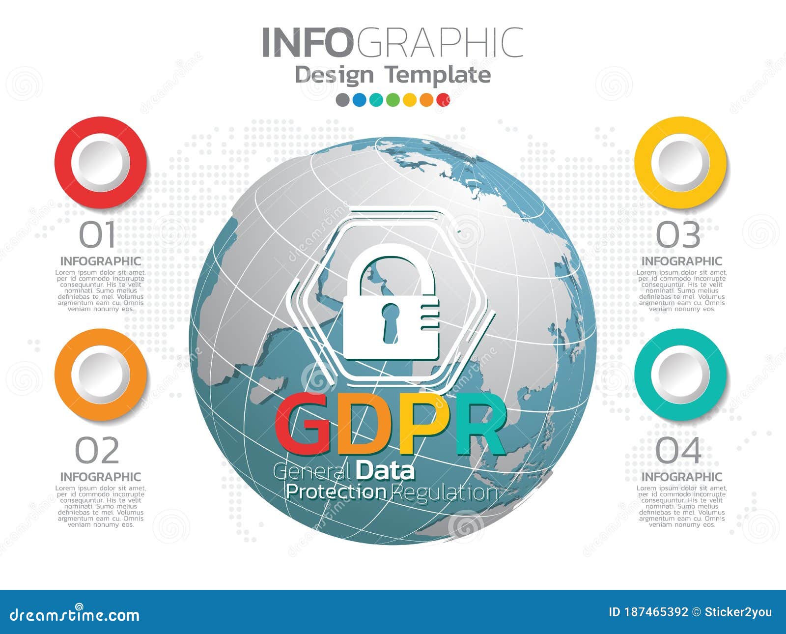 General Data Protection Regulation GDPR Concept Illustration Stock ...