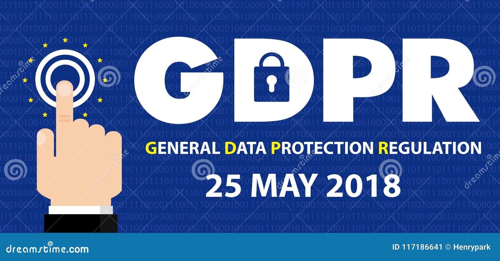General Data Protection Regulation GDPR Concept Illustration - 25 May ...