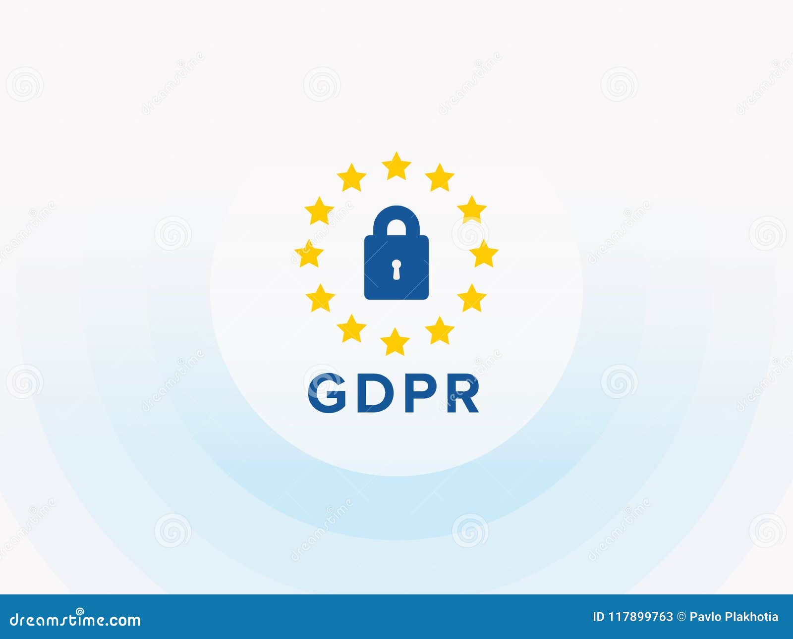 General Data Protection Regulation, GDPR Concept Illustration. Vector ...