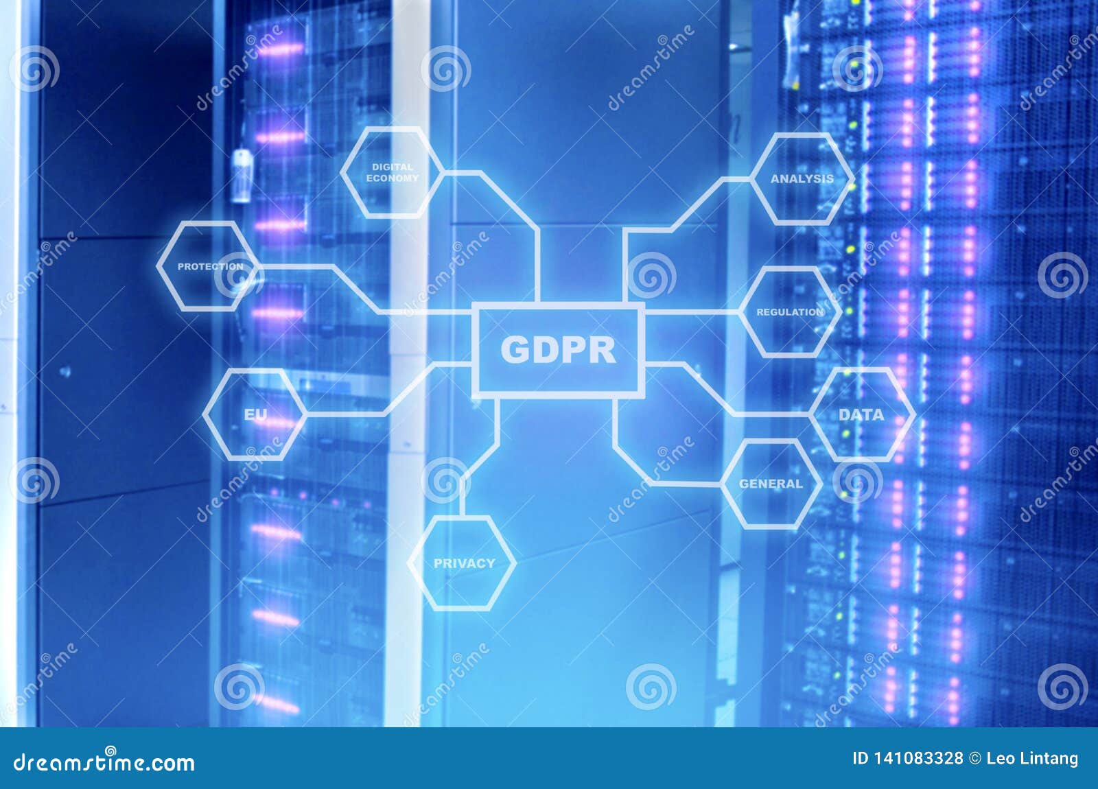 General Data Protection Regulation GDPR Concept Stock Illustration ...