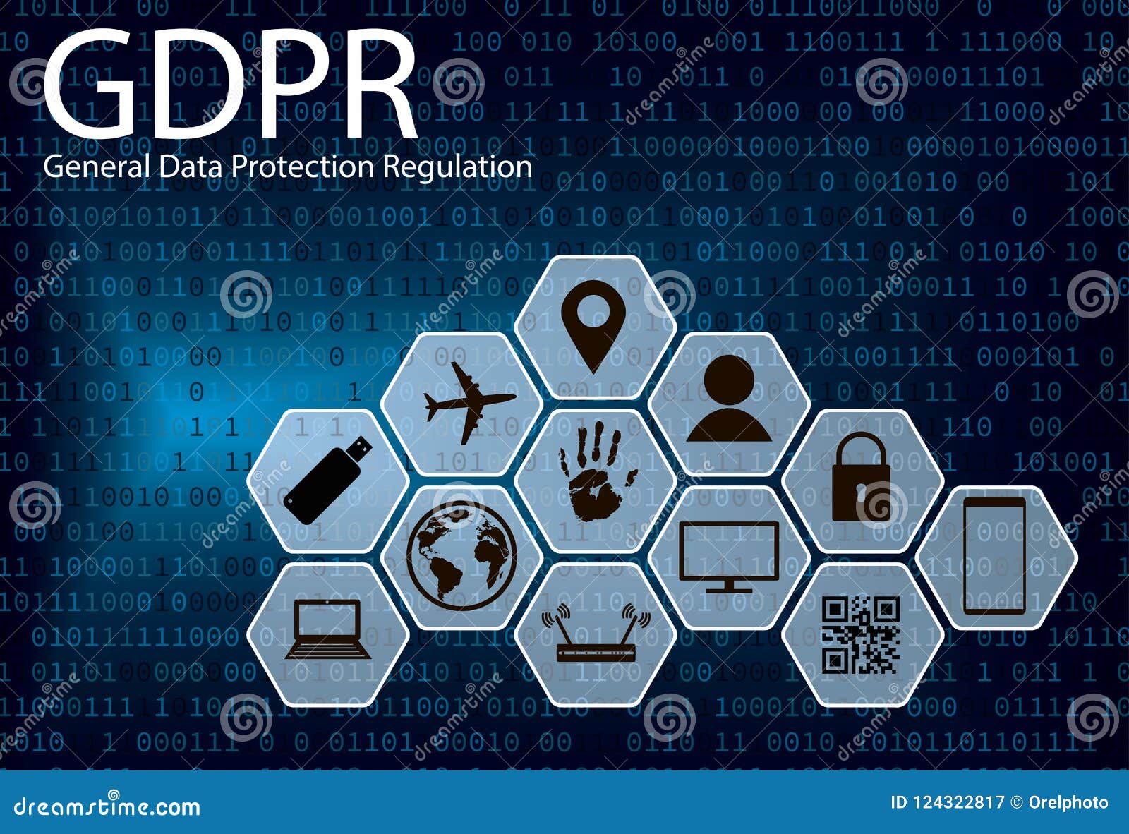General Data Protection Regulation. Stock Vector - Illustration of ...