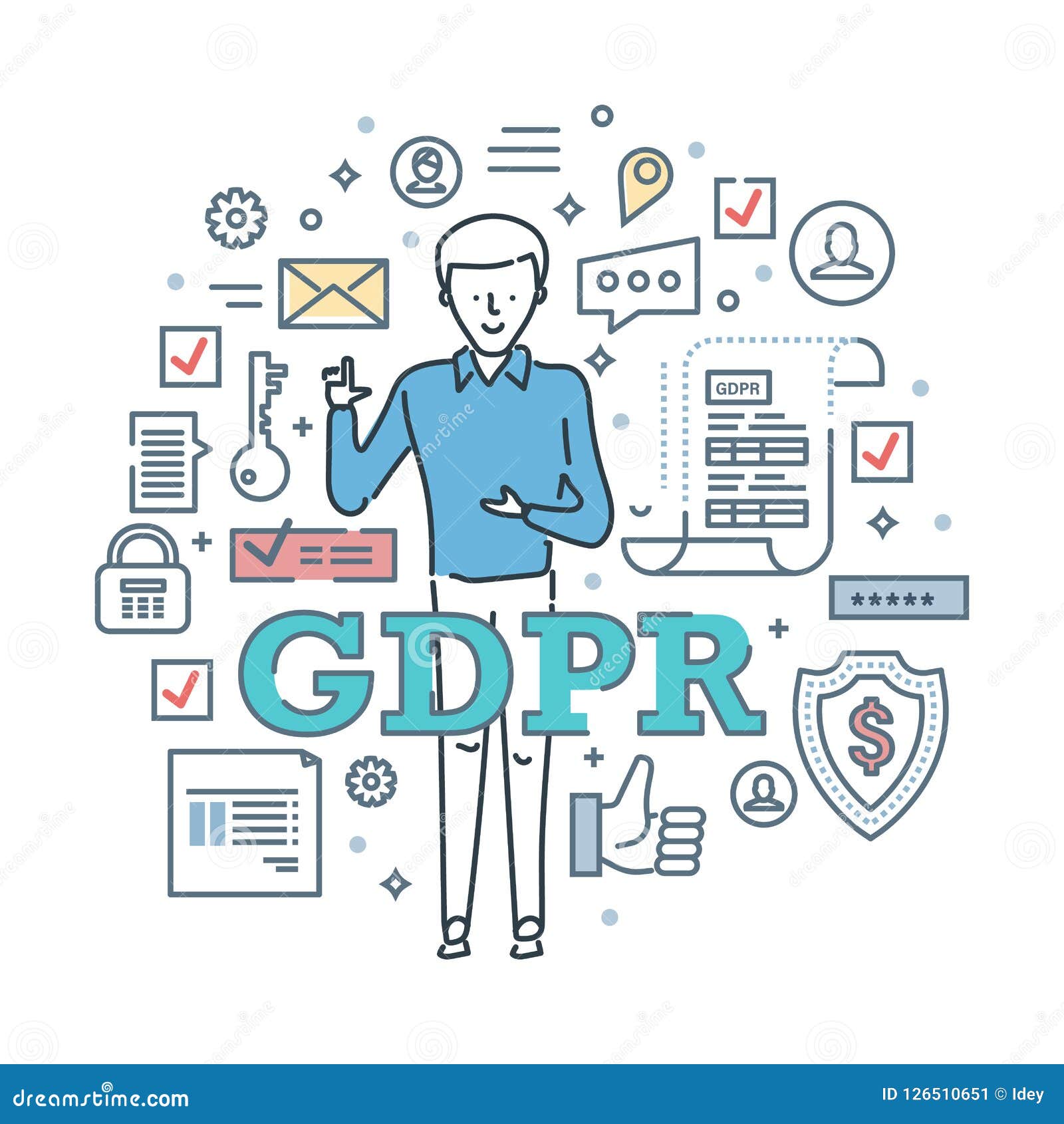 General Data Protection Regulation. GDPR. Guaranteed Safe Protection ...