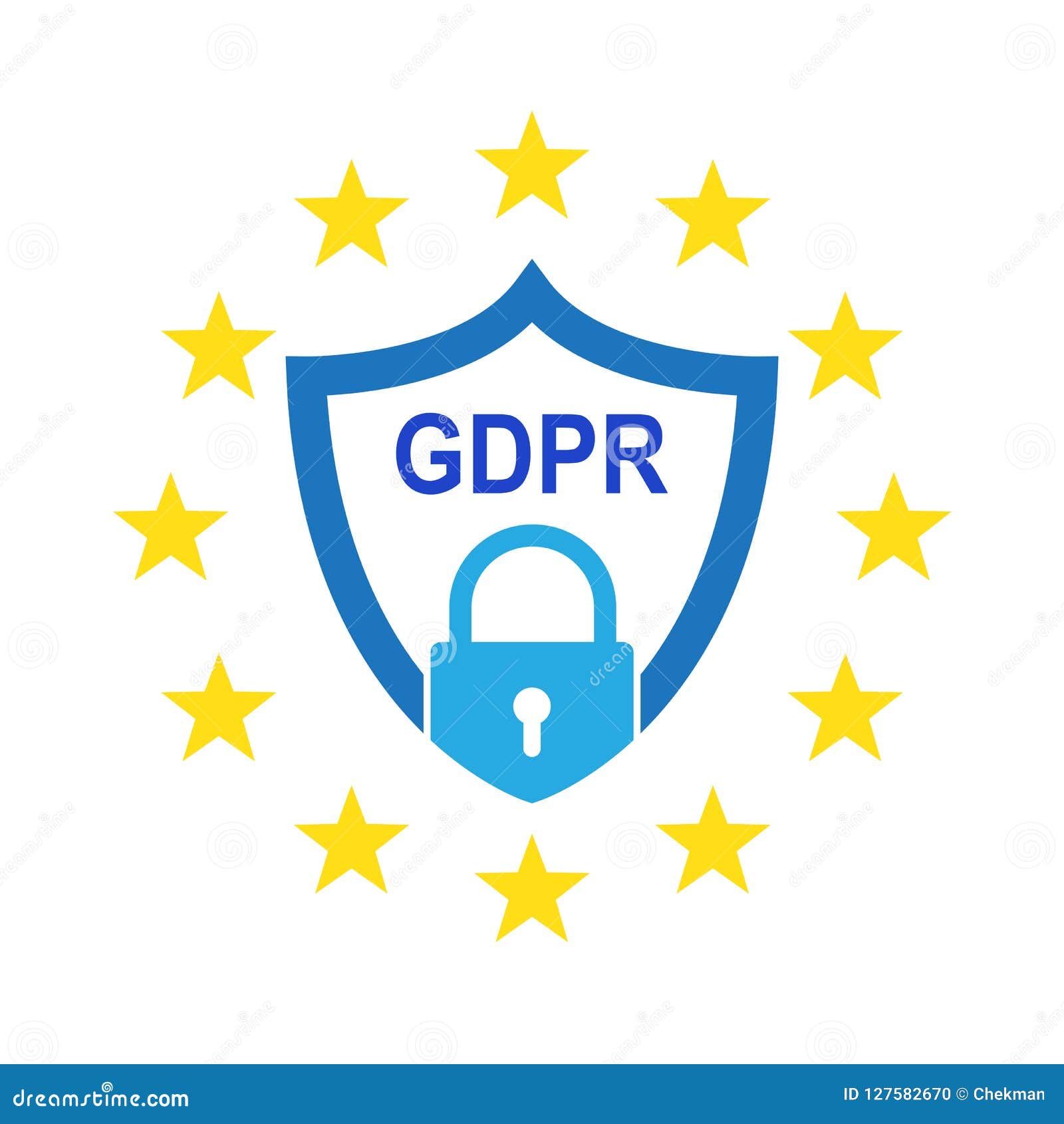 General Data Protection Regulation GDPR. Vector Illustration Stock ...