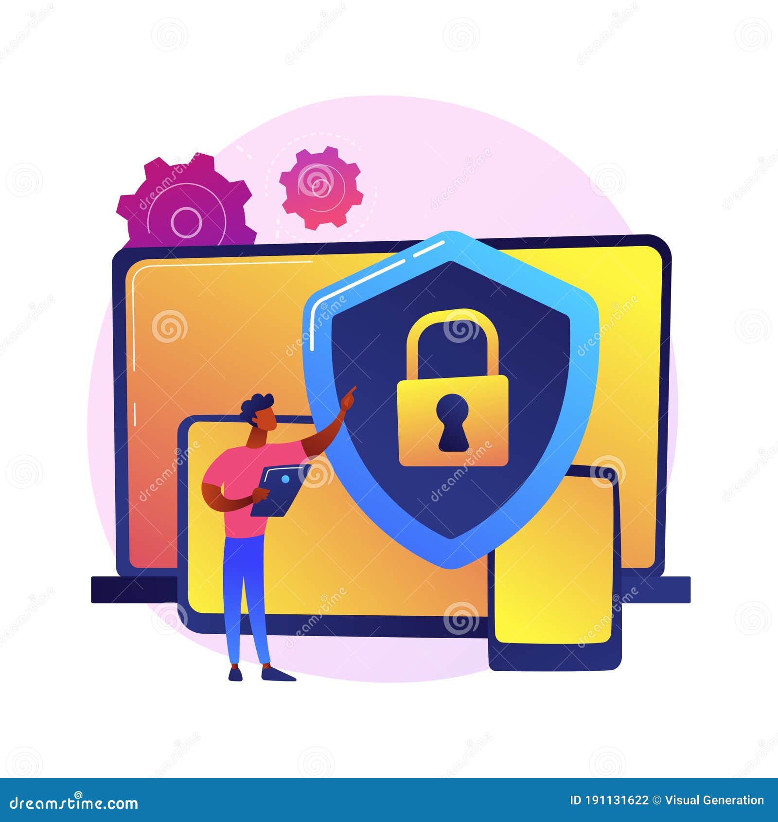 General Data Protection Regulation Vector Concept Metaphor Stock Vector - Illustration of ...