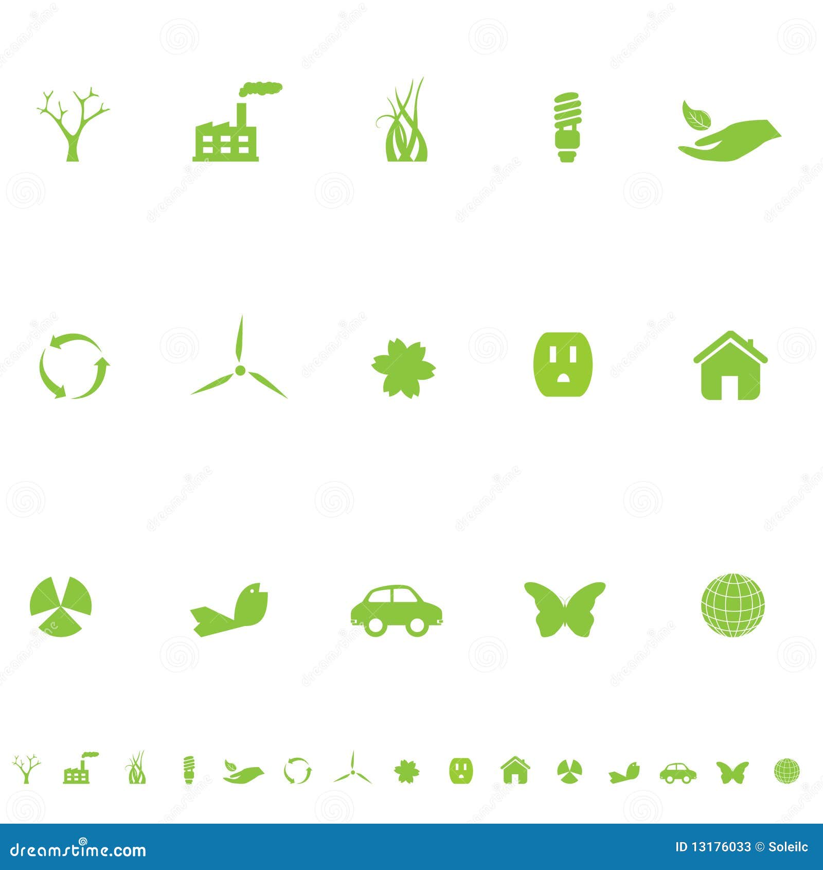 General Eco Environment Symbols Stock Vector - Illustration of ...