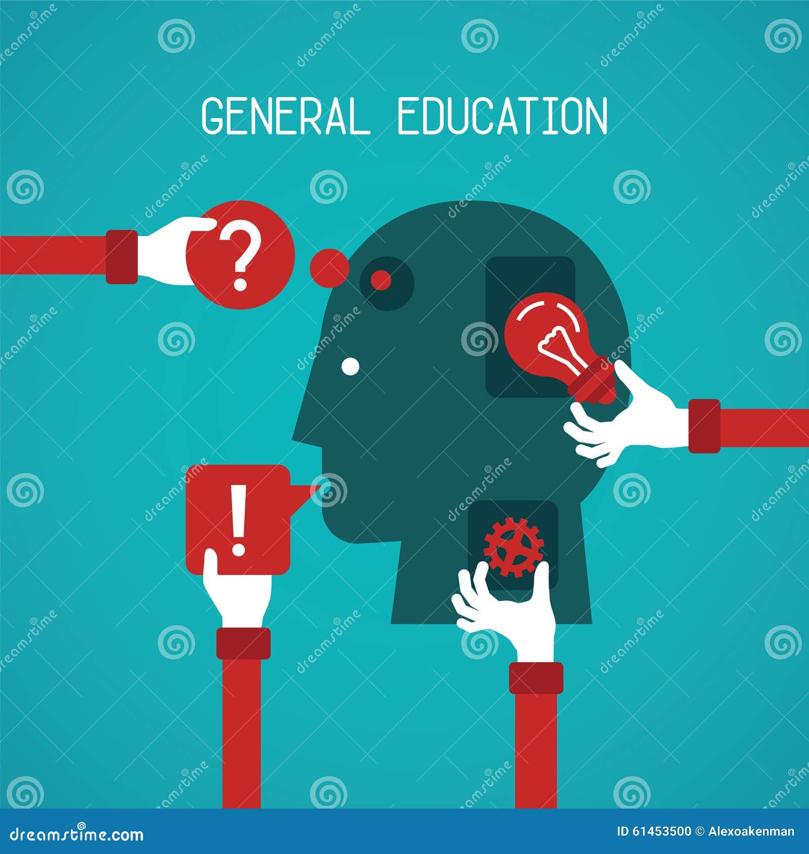 Creativity Vector Concept With Realistic Pencil And Cloud. Symbol Of ...