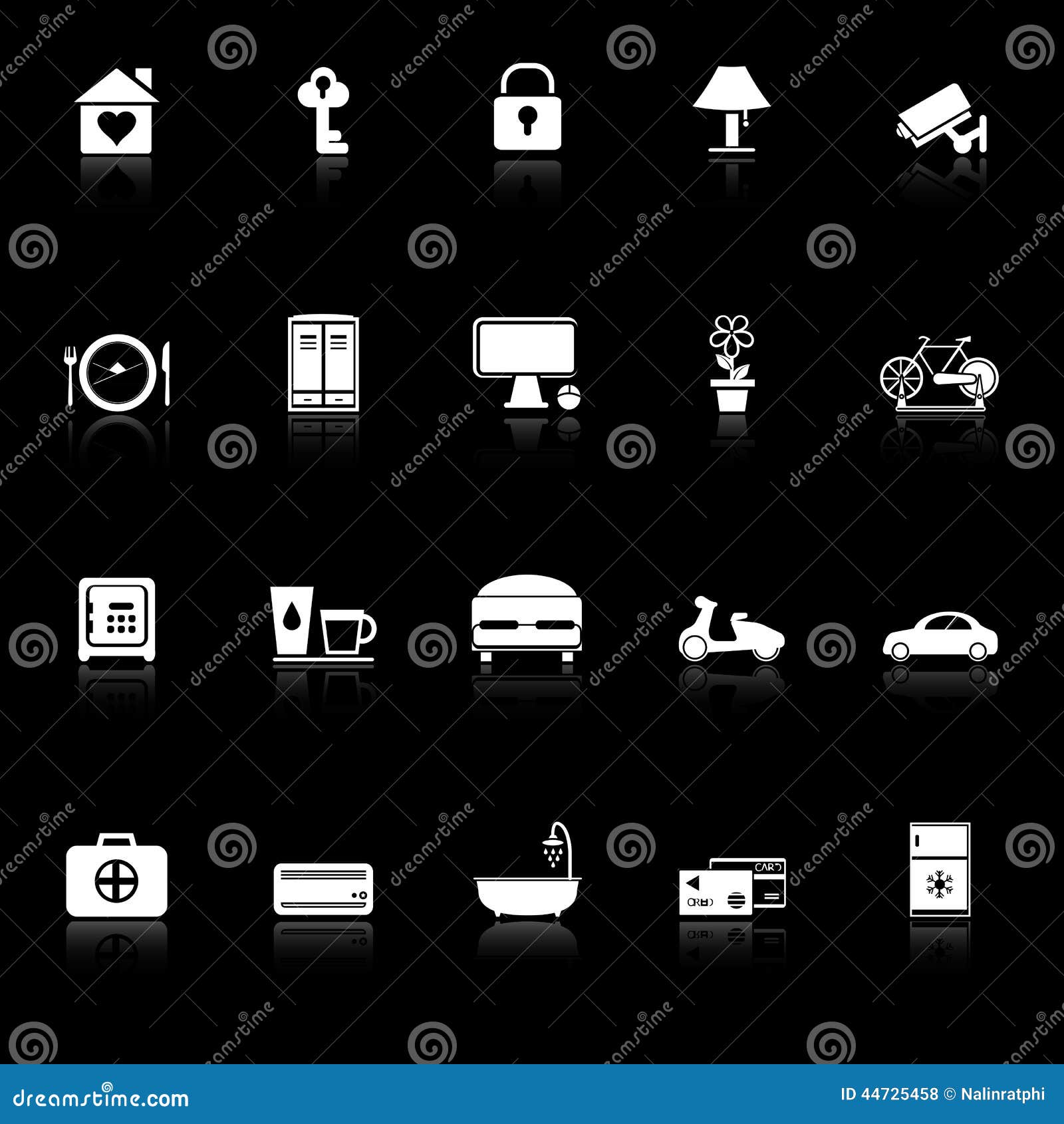 Stay Icons Set, Pop-art Style Cartoon Vector | CartoonDealer.com #83939583