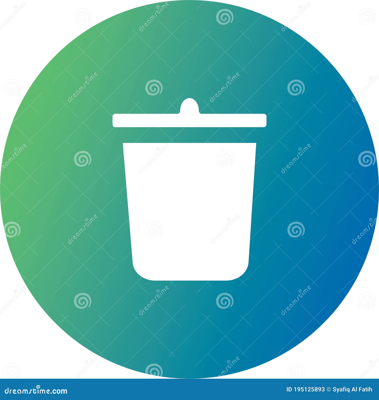 The Icon of Dustbin Picture Stock Illustration - Illustration of waste ...