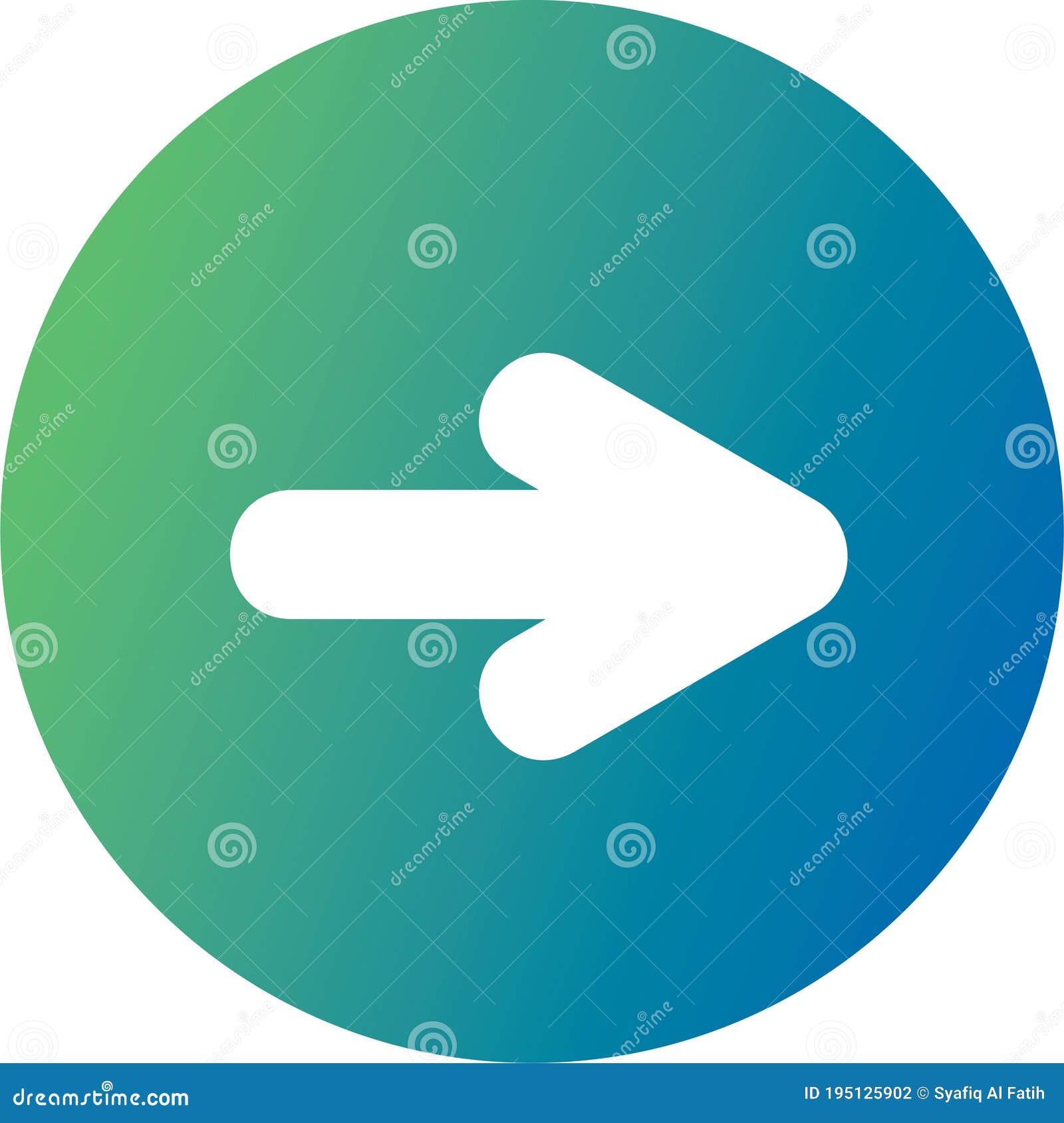 The Symbol of Next or Right Icon Design Stock Illustration ...
