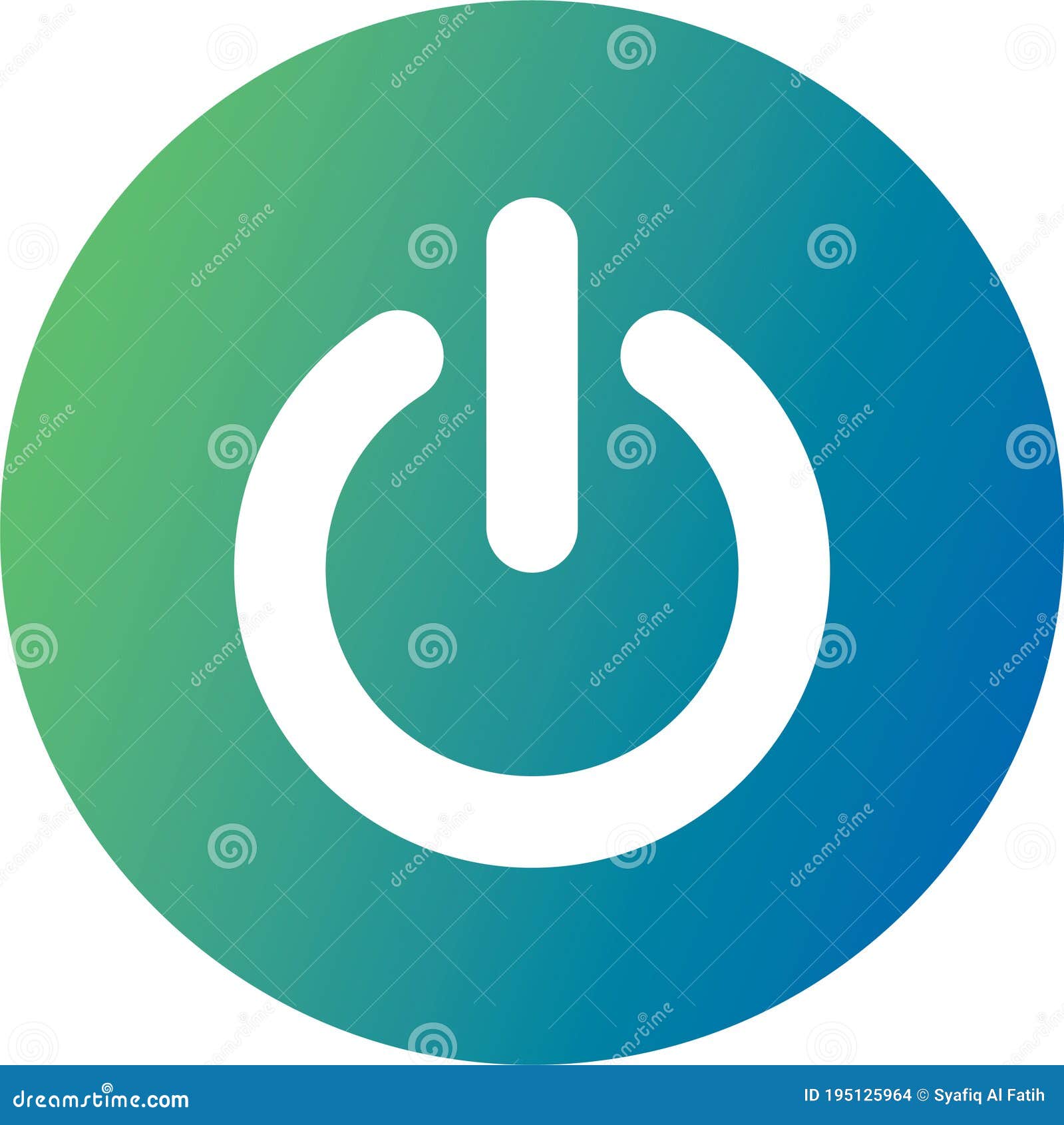 The Power Symbol of Icon Design Stock Illustration - Illustration of ...