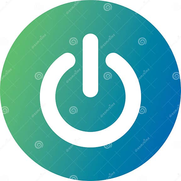 The Power Symbol of Icon Design Stock Illustration - Illustration of ...