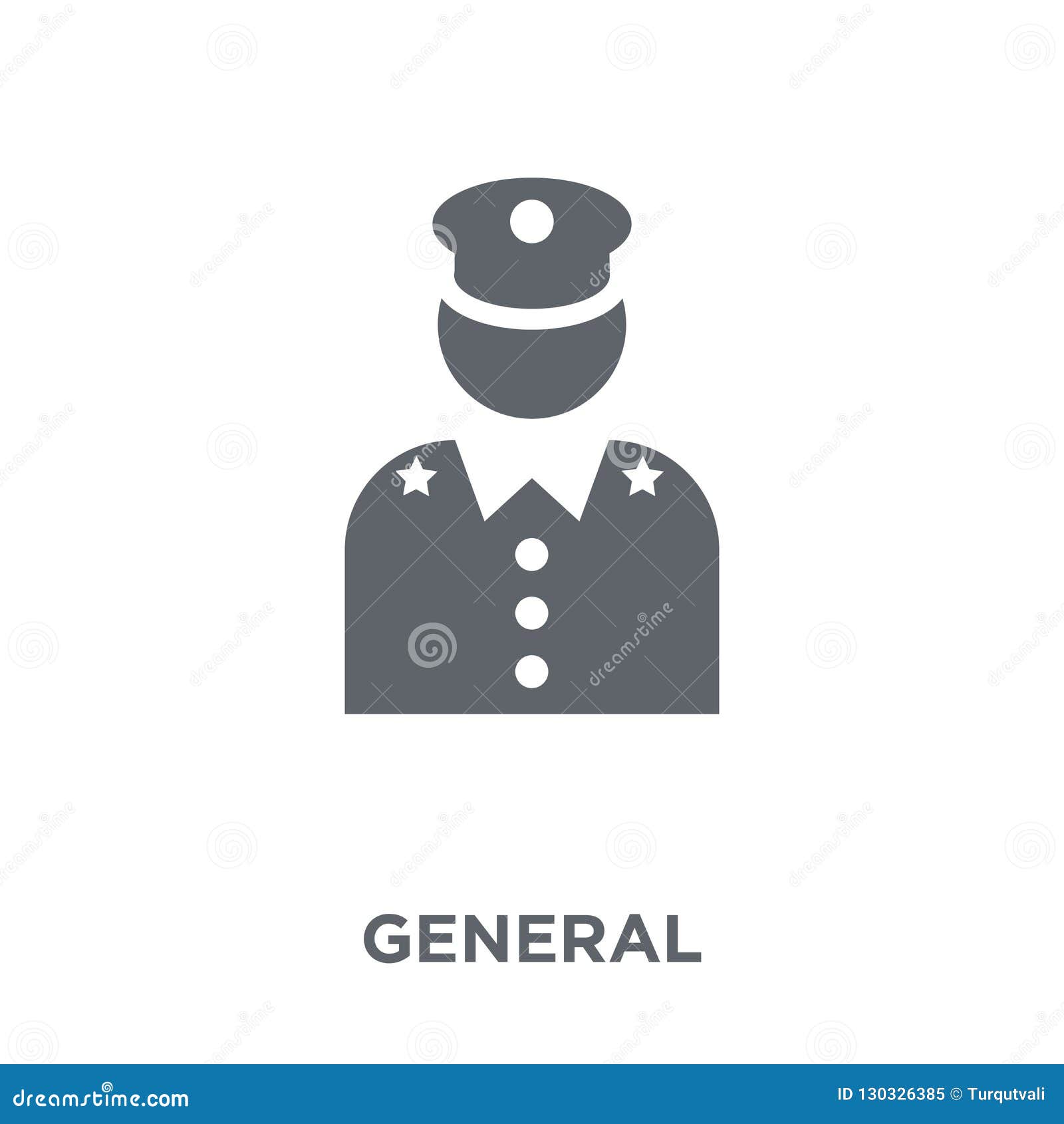 General Icon from Army Collection. Stock Vector - Illustration of media ...