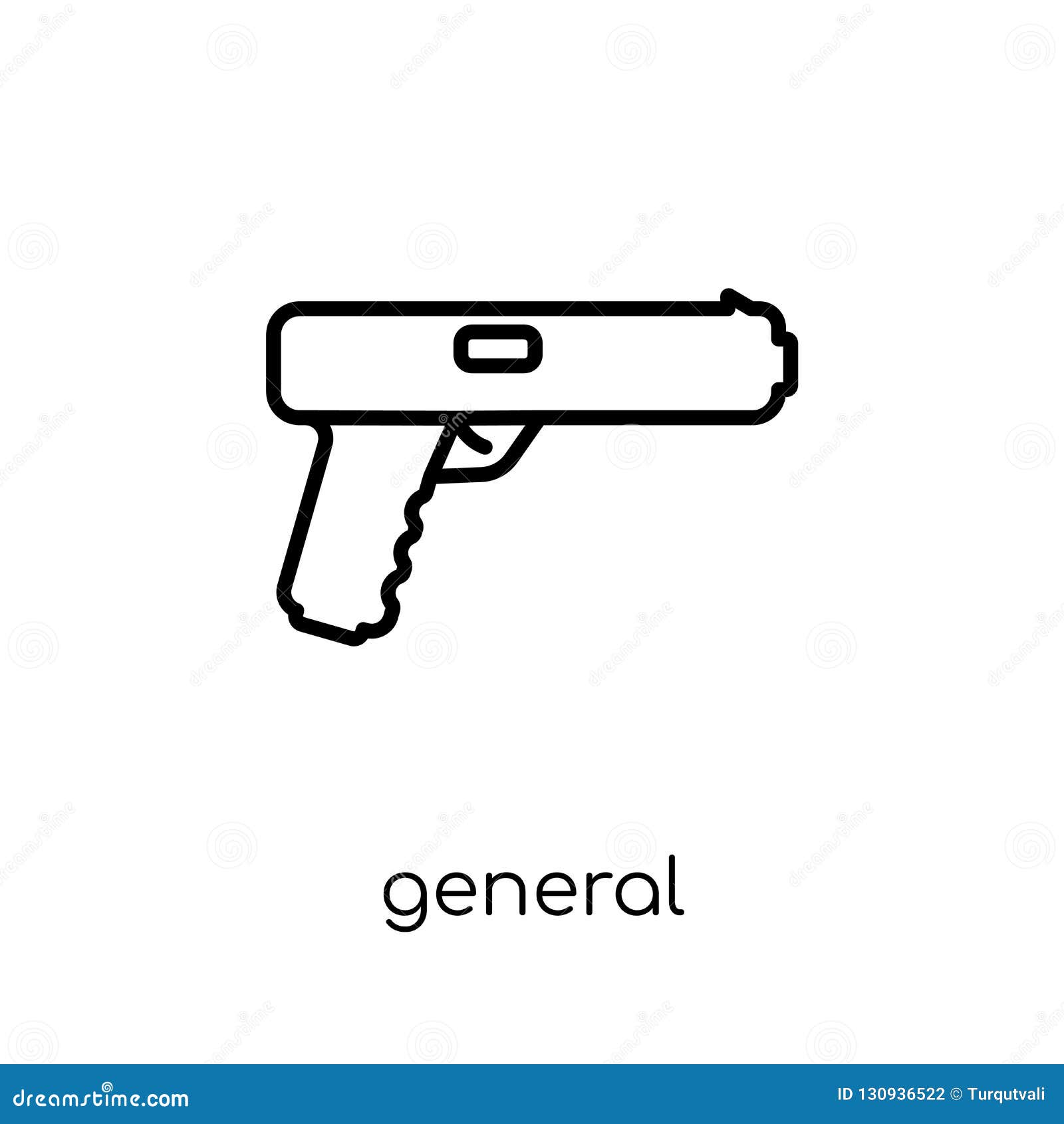 General Icon Vector From Military Collection. Thin Line General Outline ...