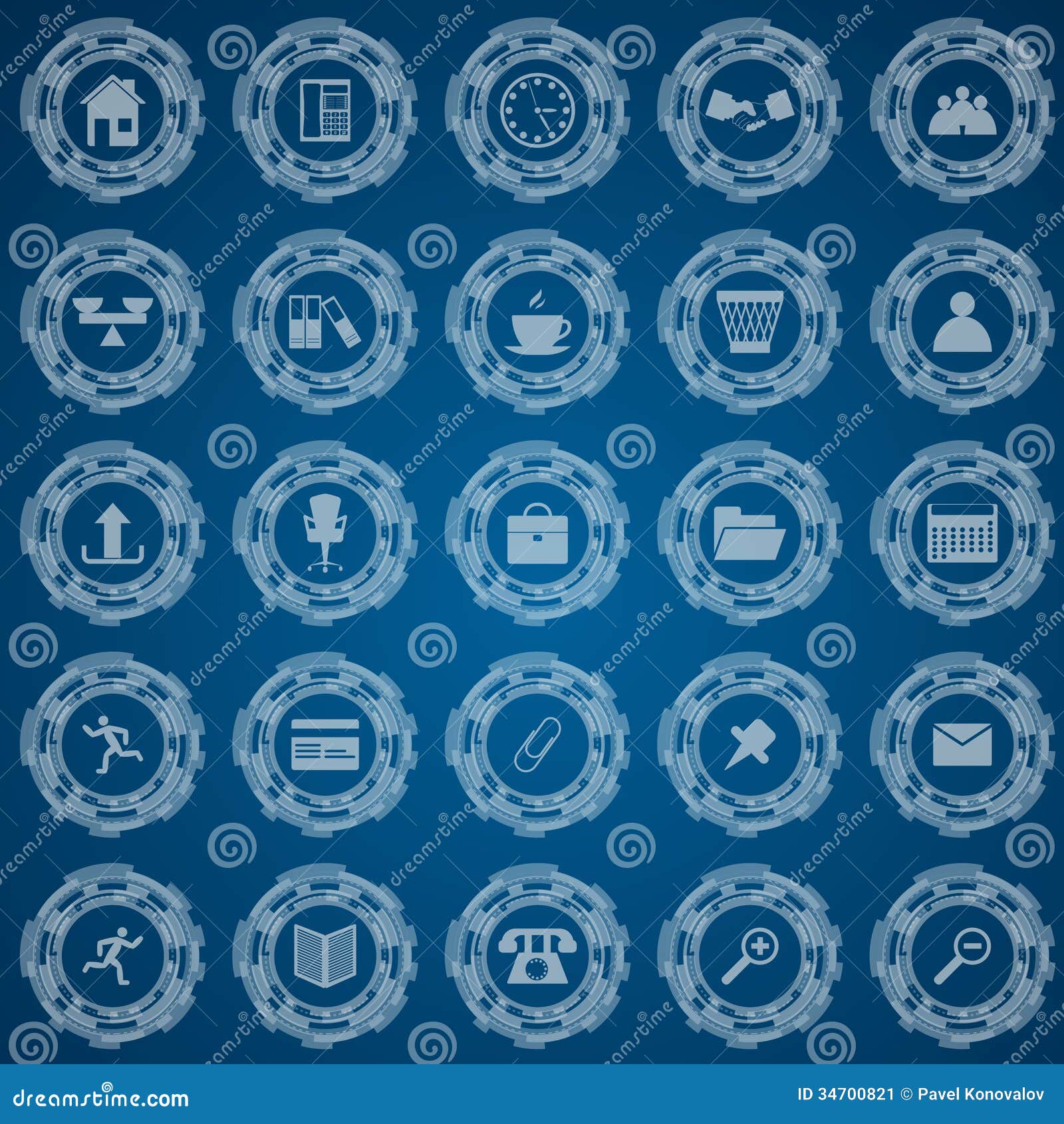 General icon set stock vector. Illustration of business - 34700821