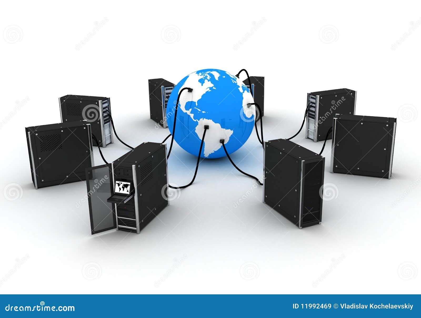 General internet (america) stock illustration. Illustration of database ...
