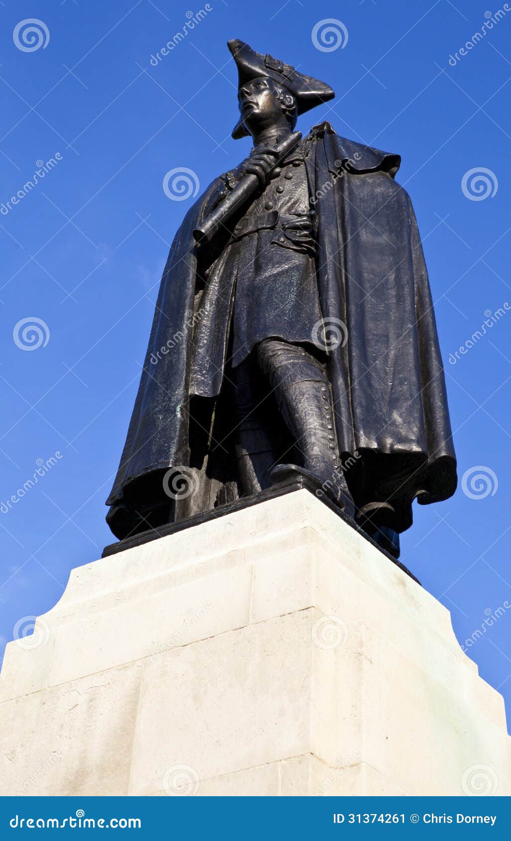 General James Wolfe Statue En El Parque De Greenwich Imagen de archivo ...