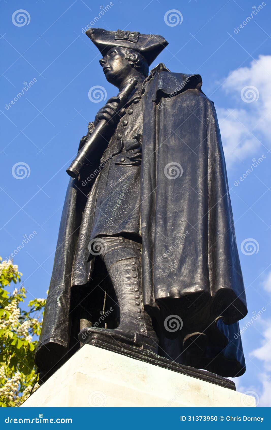 General James Wolfe Statue No Parque De Greenwich Foto de Stock ...